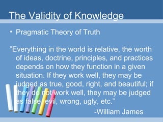 Philosophy - Validity of knowledge | PPT