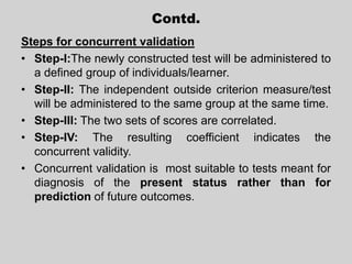 Validity of test | PPTX