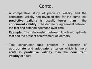 Validity of test | PPTX