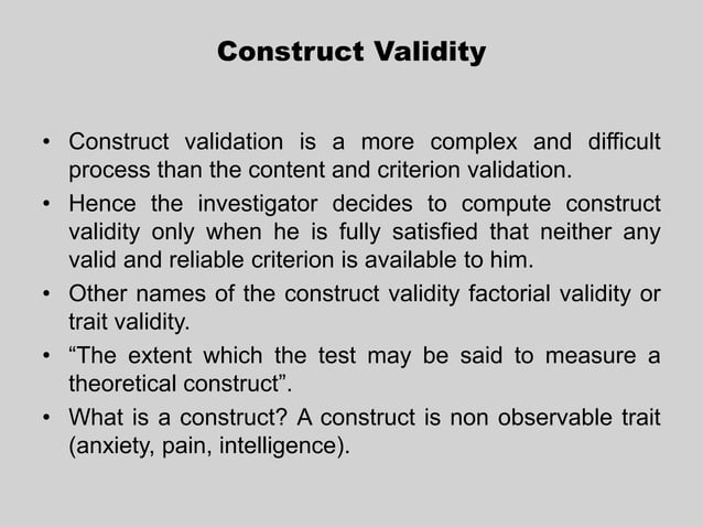 Validity of test | PPTX