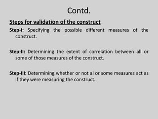 Validity of test | PPTX