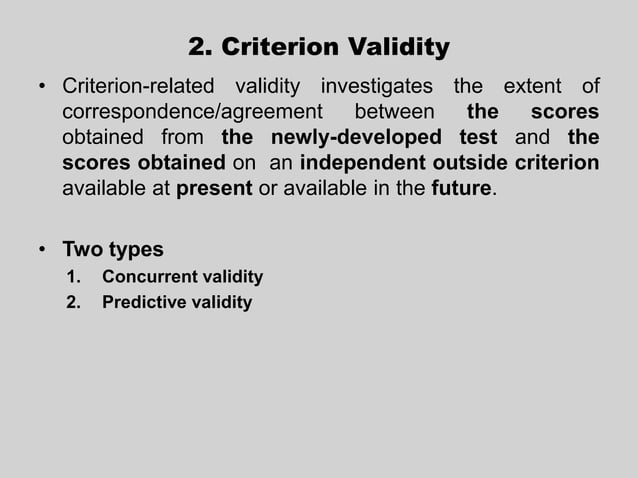 Validity of test | PPTX