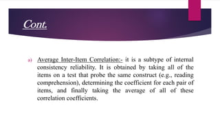 Validity & reliability | PDF