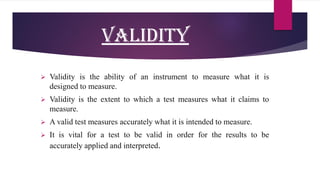 Validity & reliability | PPT