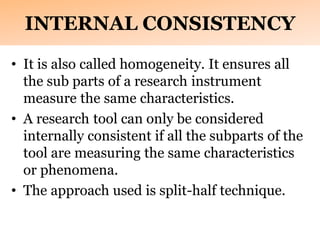 Validity & reliability | PDF
