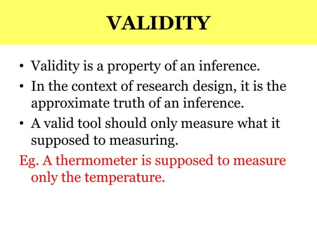 Validity & reliability | PDF