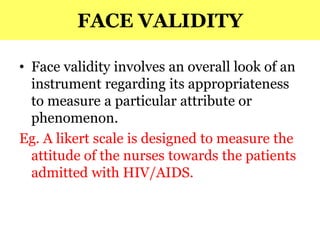 Validity & reliability | PDF