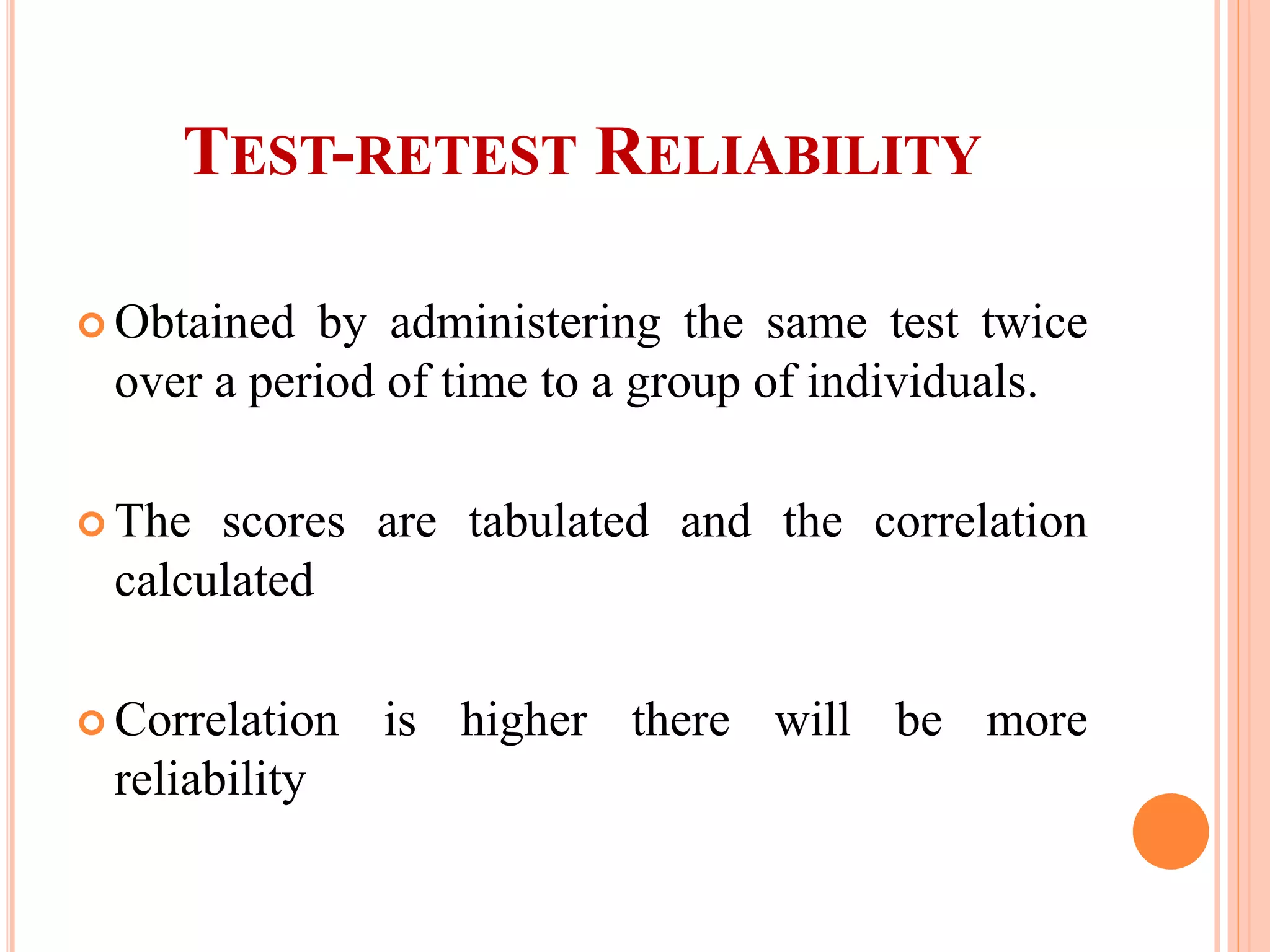 Validity, reliability and feasibility | PPTX