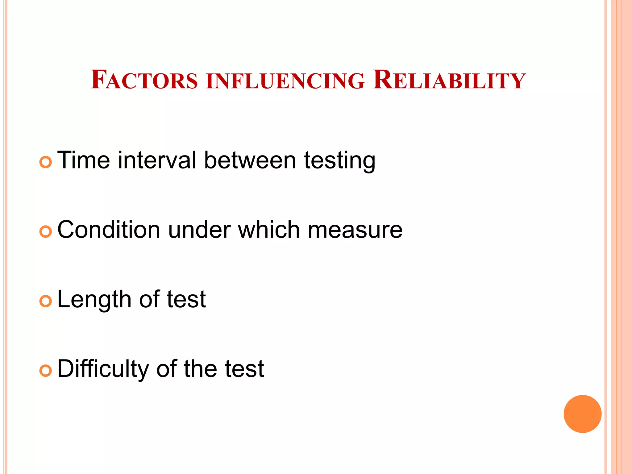 Validity, reliability and feasibility | PPTX