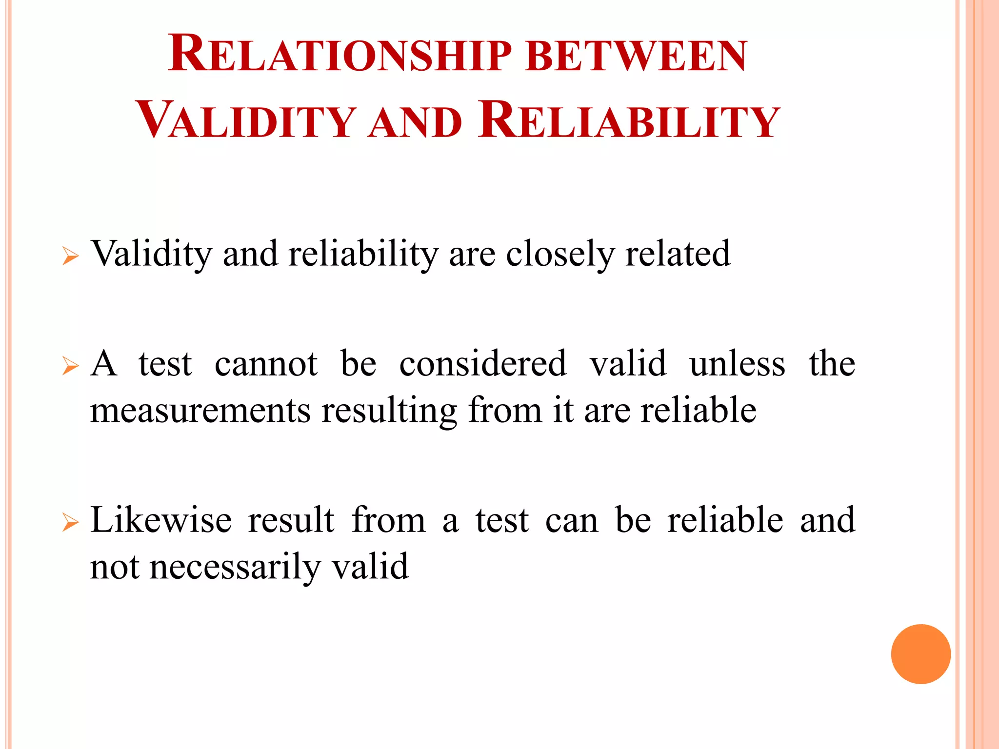 Validity, reliability and feasibility | PPTX