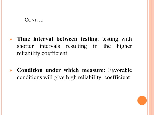 Validity, reliability and feasibility | PPTX