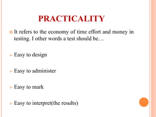 Validity, reliability and feasibility | PPTX