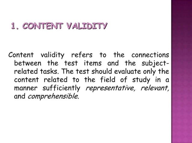 Validity, reliability & practicality | PPTX | Resume Writing and Advice ...