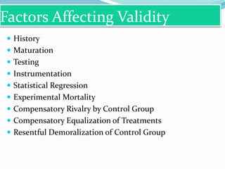 Validity & reliability seminar | PPTX