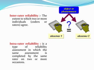 Validity & reliability seminar | PPTX