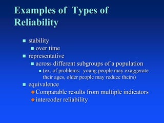 Validity versus Reliability (Comparisons and Contrasts) | PPT