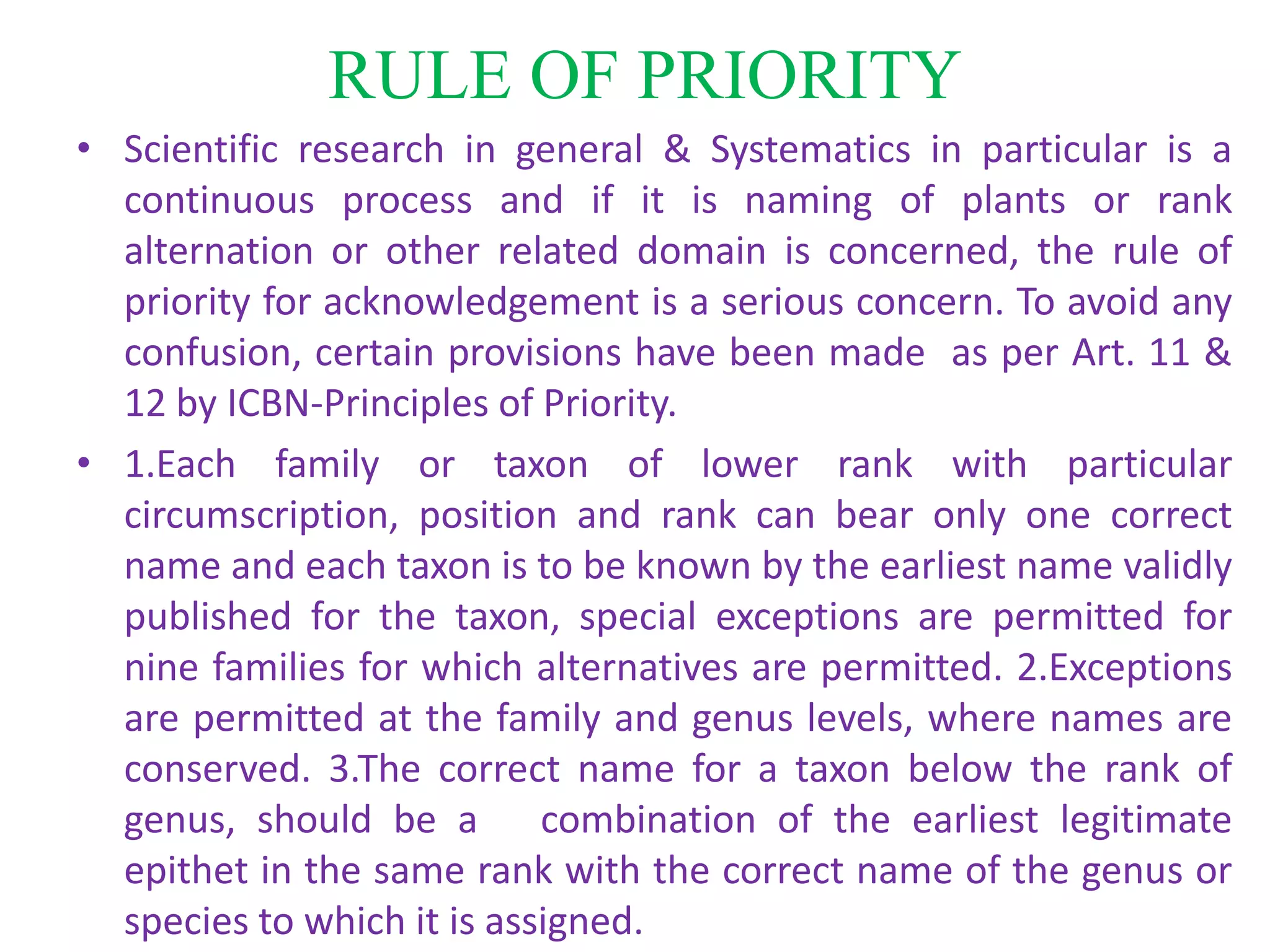 Valid Publication Principle Of Priority Ppt