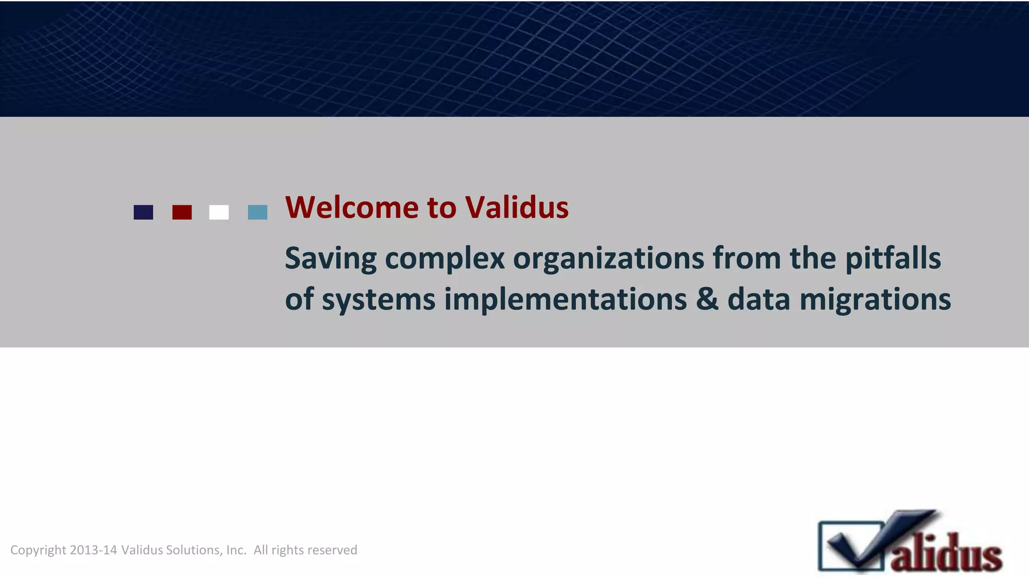 Validus investor pitch deck 03212014 rjc updates | PPT