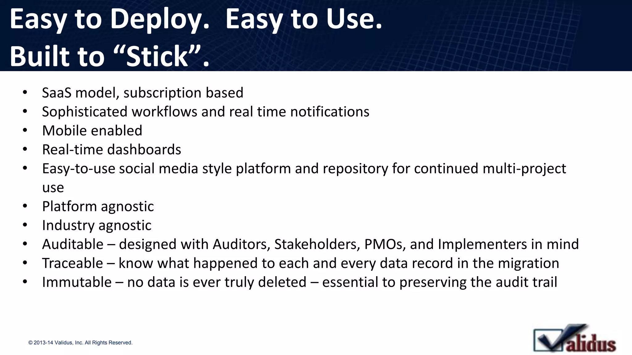 Validus investor pitch deck 03212014 rjc updates | PPT
