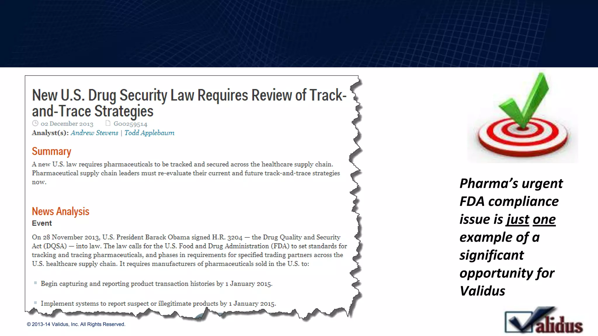 Validus investor pitch deck 03212014 rjc updates | PPT