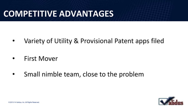 Validus investor pitch deck 03212014 rjc updates | PPT