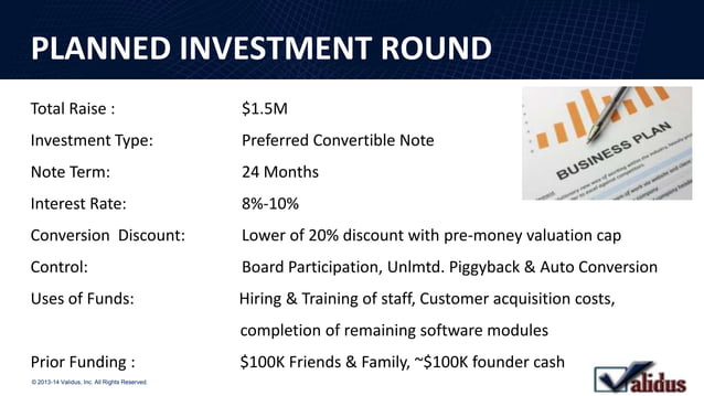 Validus investor pitch deck 03212014 rjc updates | PPT