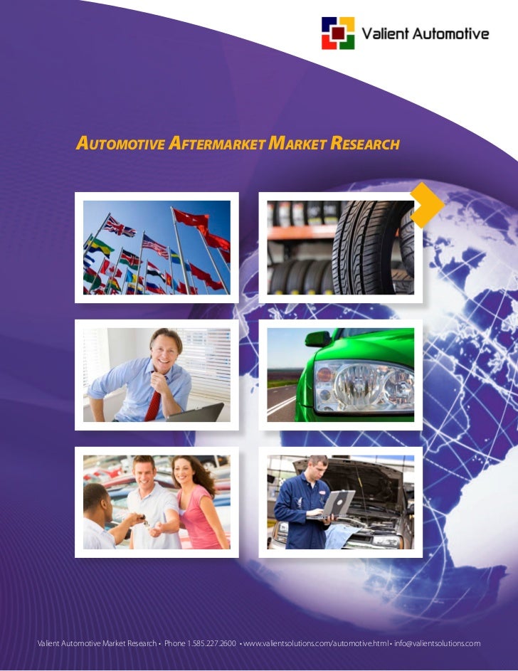 Valient Automotive Aftermarket Market Research Brochure valient-automotive-aftermarket-market-research-brochure