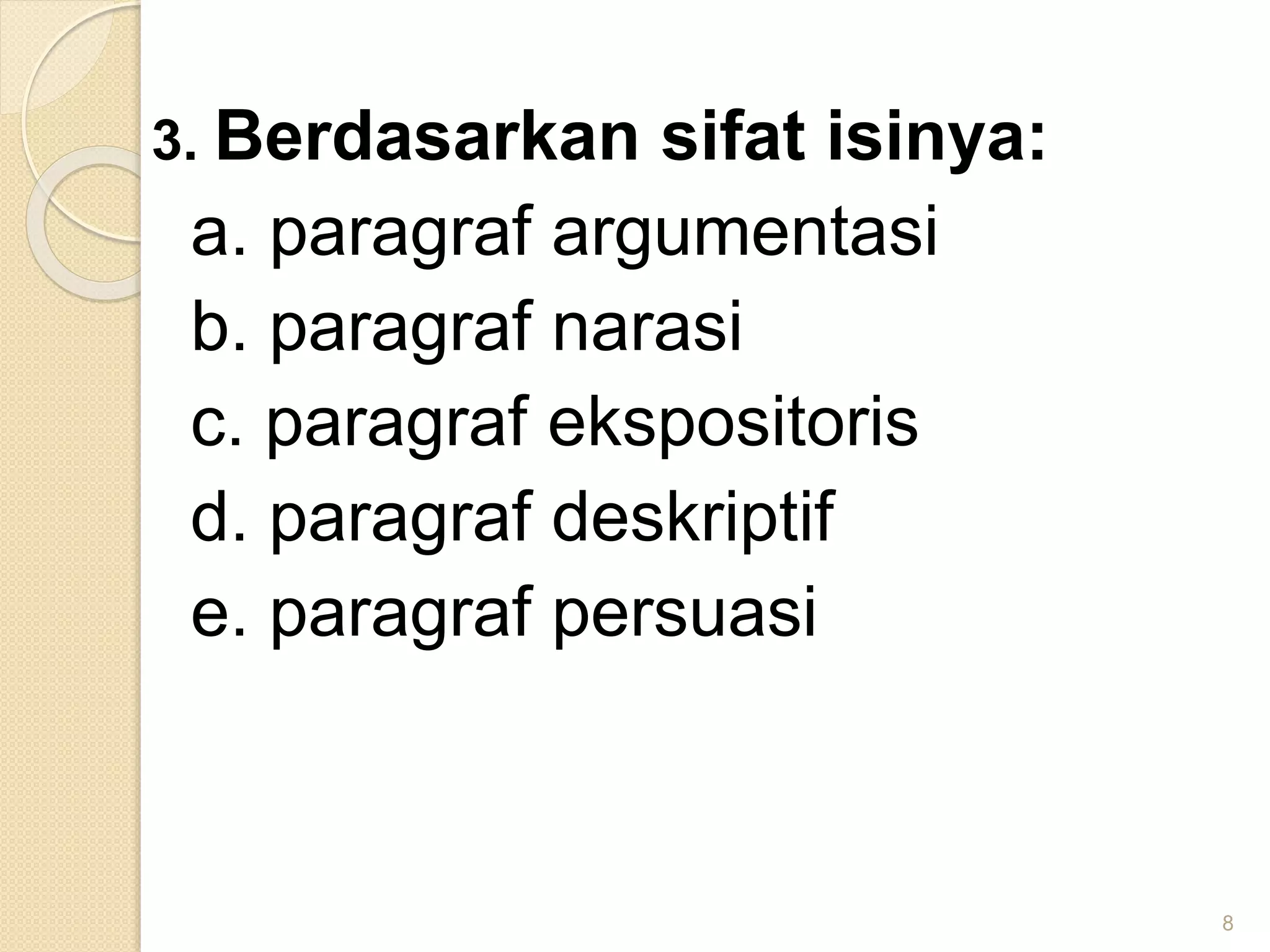 V alinea atau paragraf | PPT