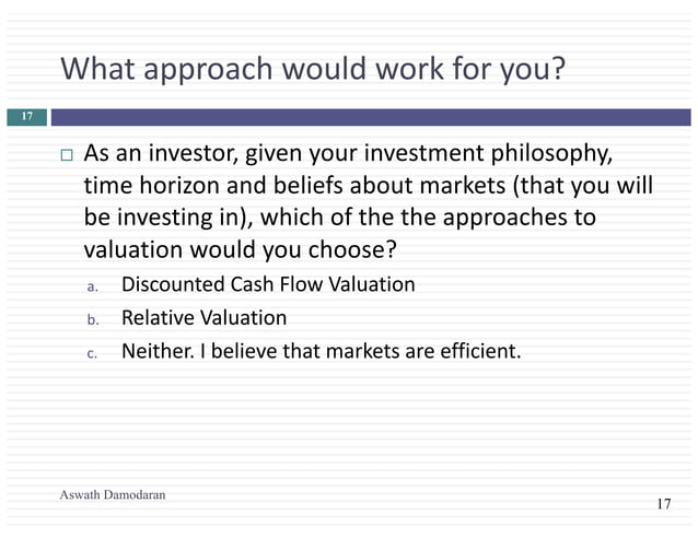 AN_INTRODUCTION_TO_VALUATION_PRESENTATION_PPT | PPT