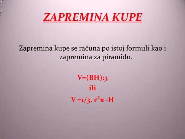 Valjak i kupa | PPTX