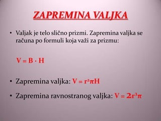 Valjak i kupa | PPTX