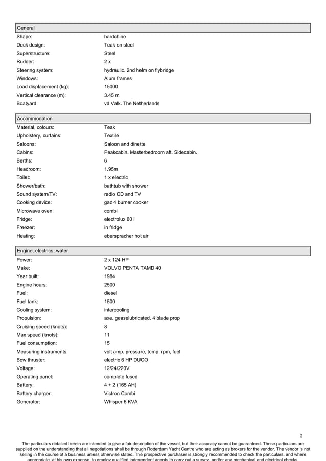 RYC offers this Valk flushdeck motoryacht FOR SALE | PDF