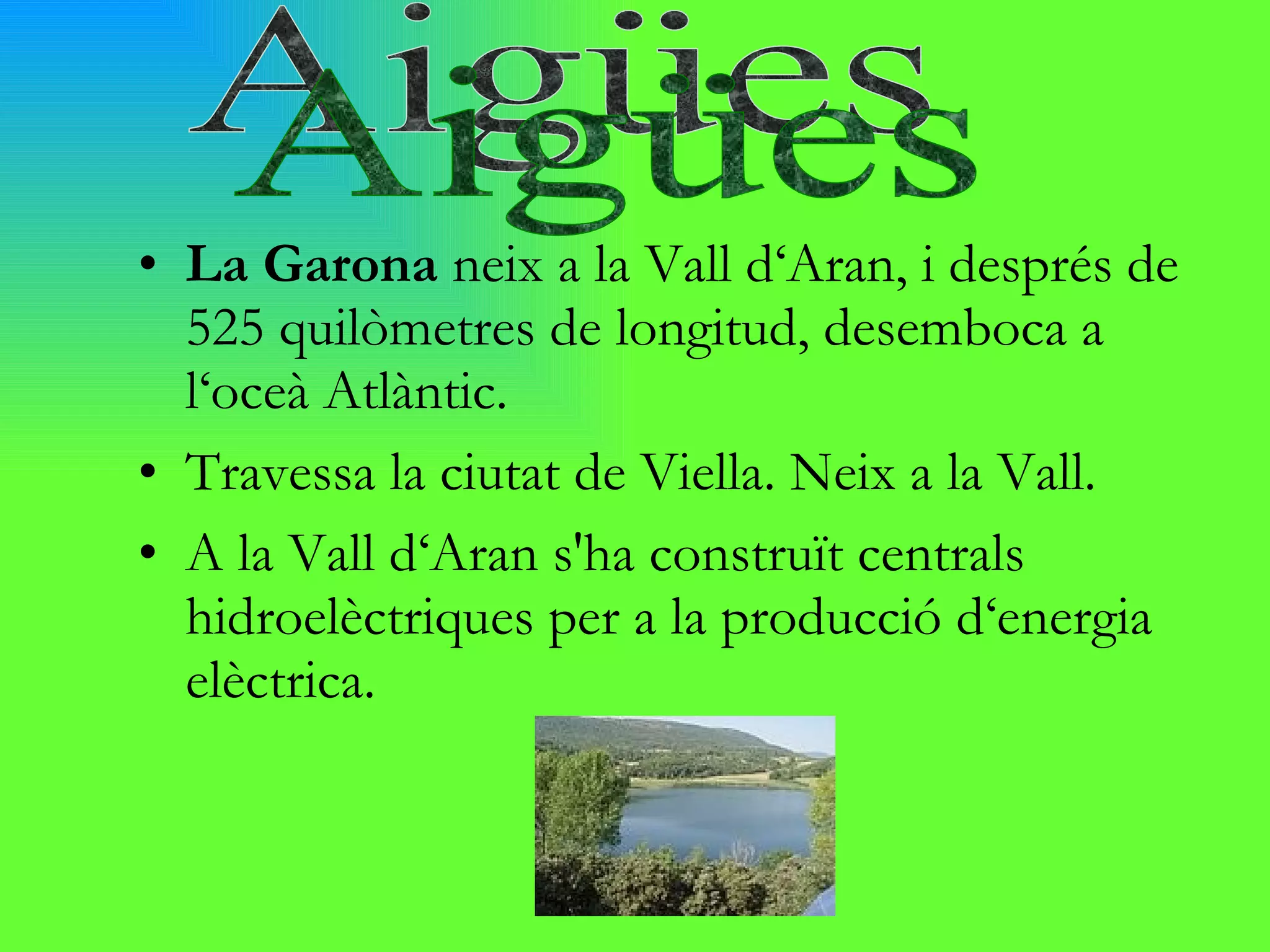 La comarca de la Vall d'Aran | PPT