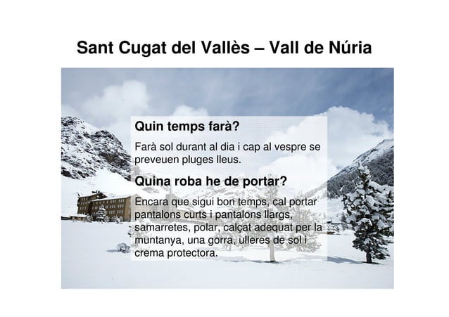 Vall de nuria | PPT