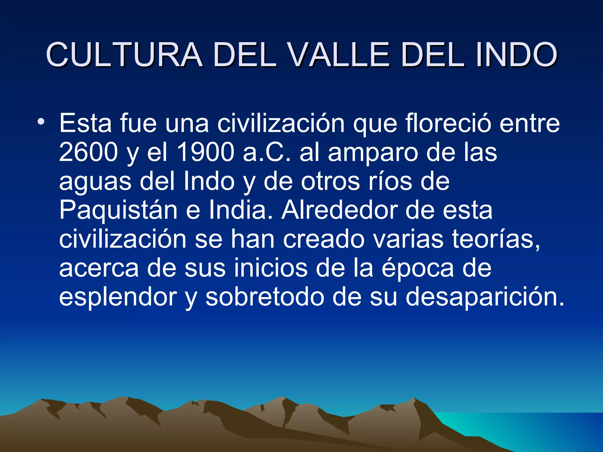 Civilizaciones del Valle del Indo | PPT