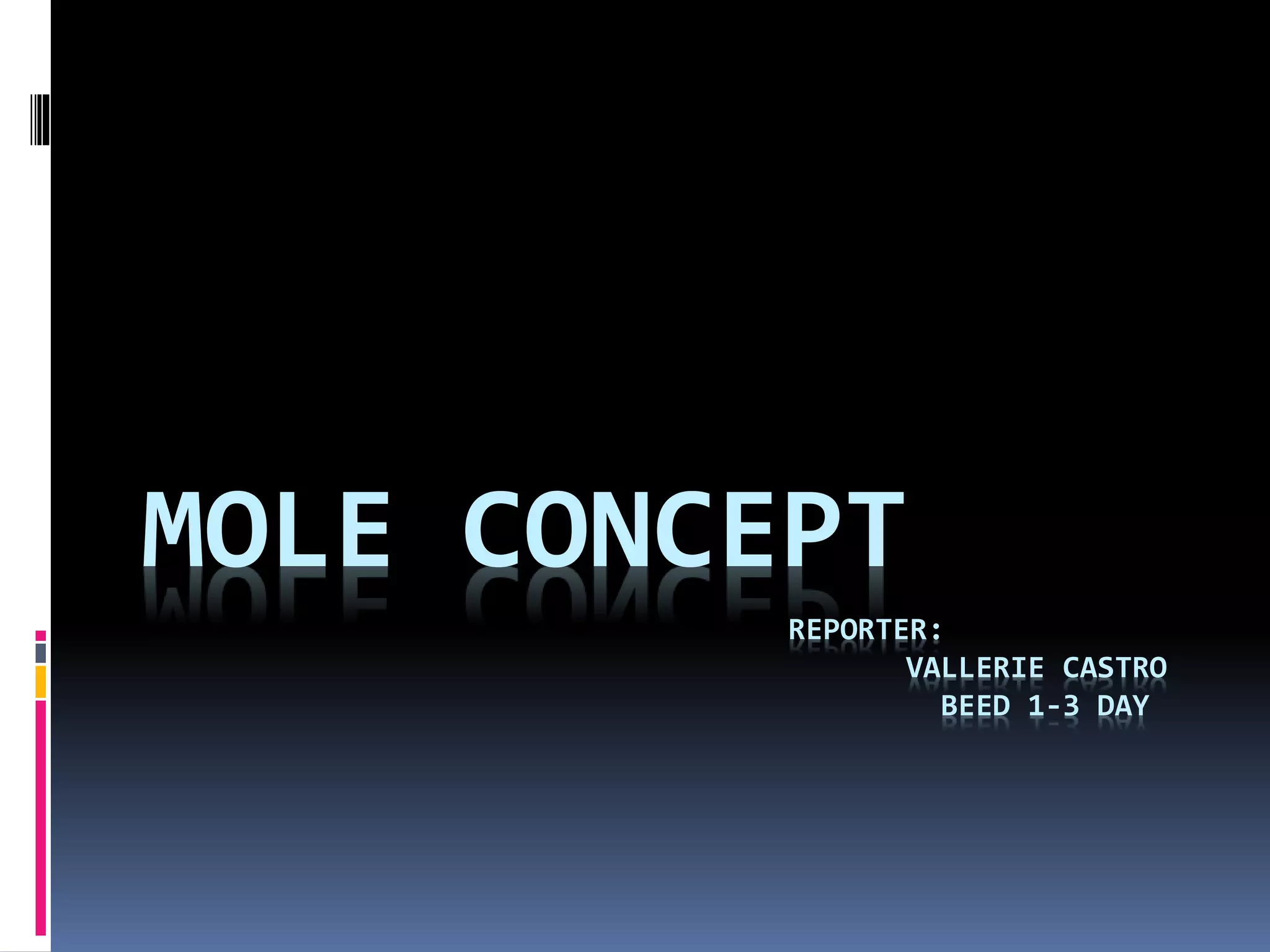 mole concept | PPTX | Chemistry | Science