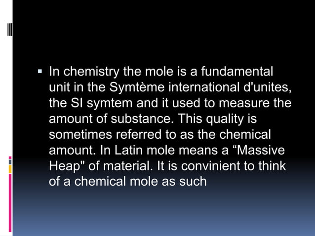 mole concept | PPTX | Chemistry | Science