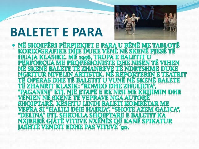 Vallet shqiptare dhe baleti shqiptar