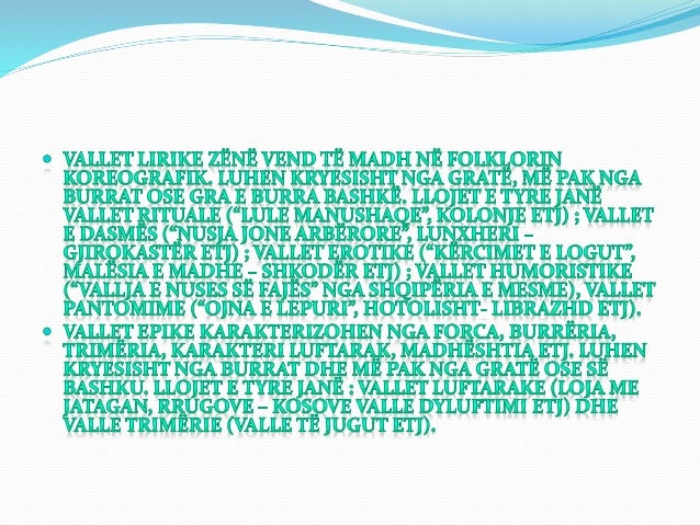 Vallet shqiptare dhe baleti shqiptar