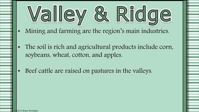 Appalachian Plateau, Blue Ridge, and Valley & Ridge | PPT