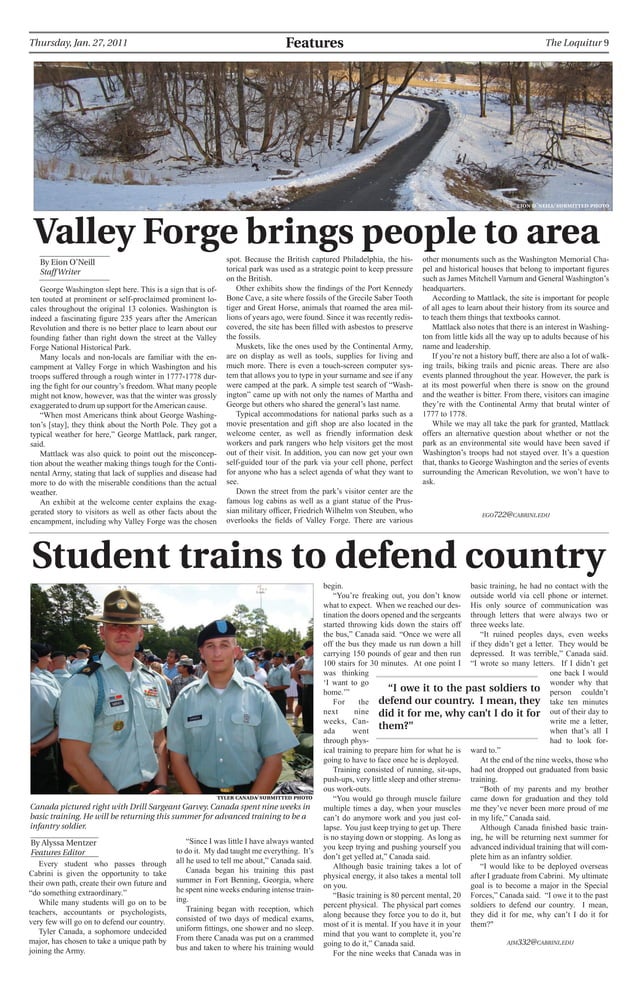 Valley Forge National Park newspaper article | PDF