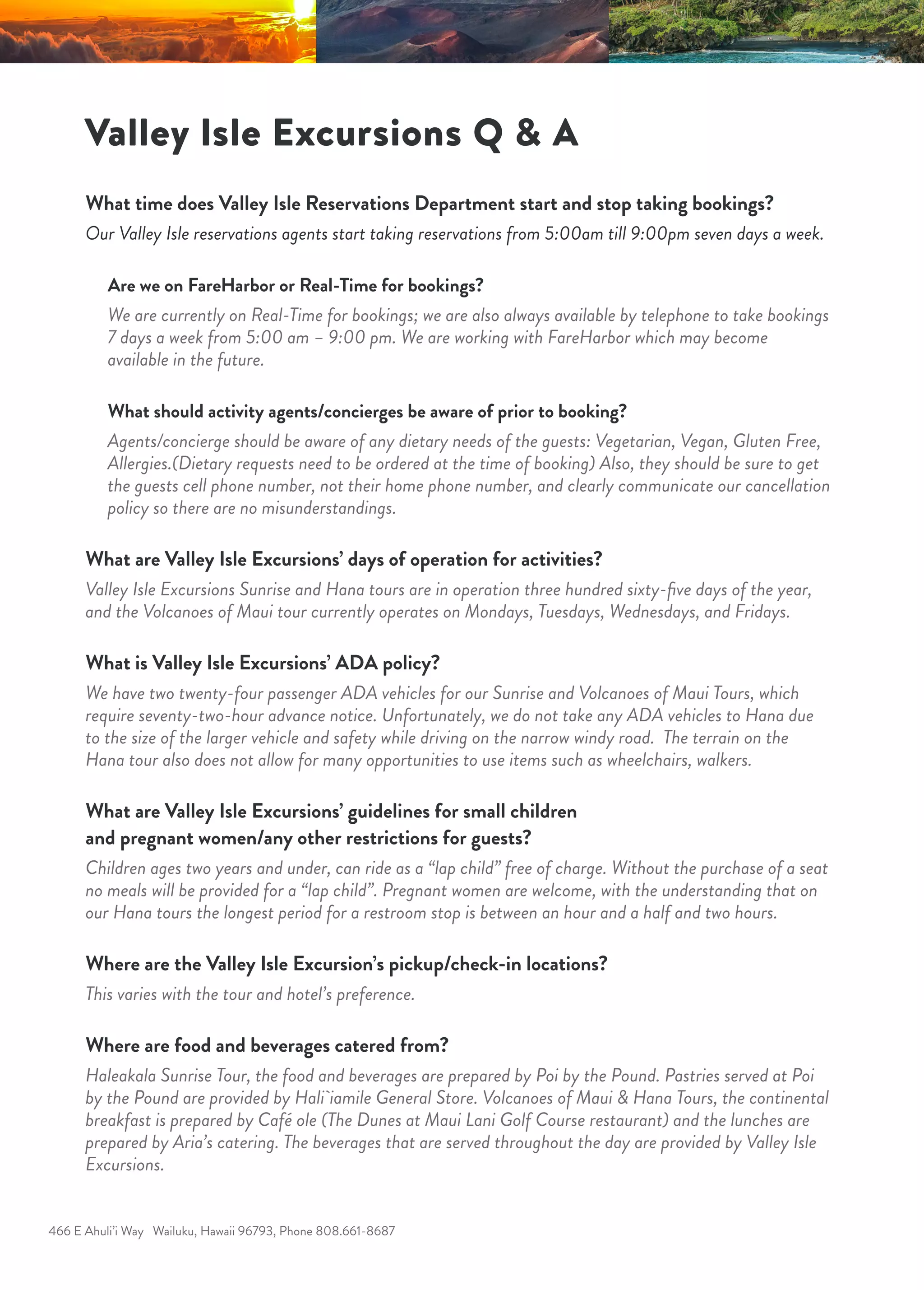 Questions And Answers About Valley Isle Excursions Tours | PDF