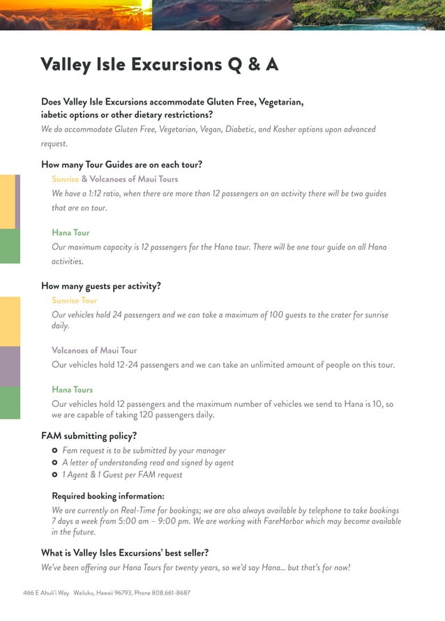 Questions And Answers About Valley Isle Excursions Tours | PDF