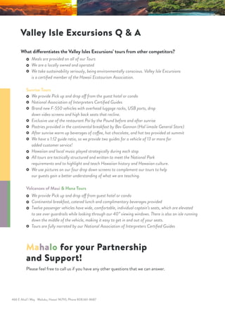 Questions And Answers About Valley Isle Excursions Tours | PDF