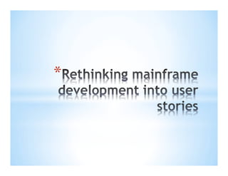 Val lines - Agile Testing in a Legacy World | PPT