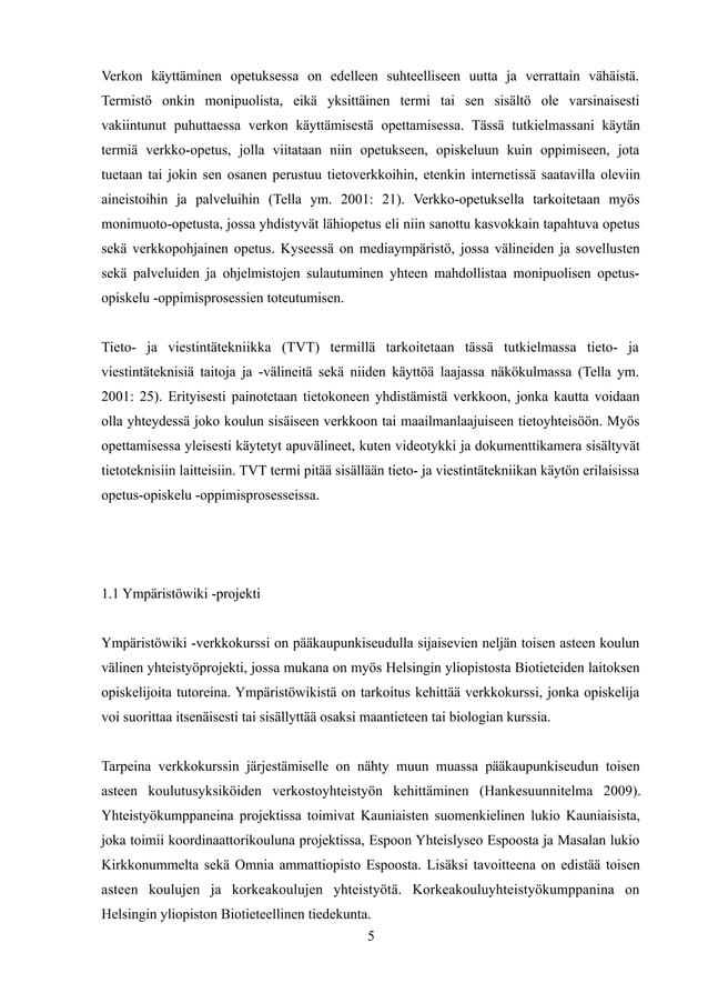 Pro Gradu Irina Rekiranta, TVT:n käyttö maantieteen opetuksessa | PDF