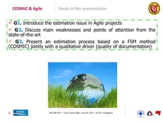 Using the COSMIC Method to Estimate Agile User Stories | PPT