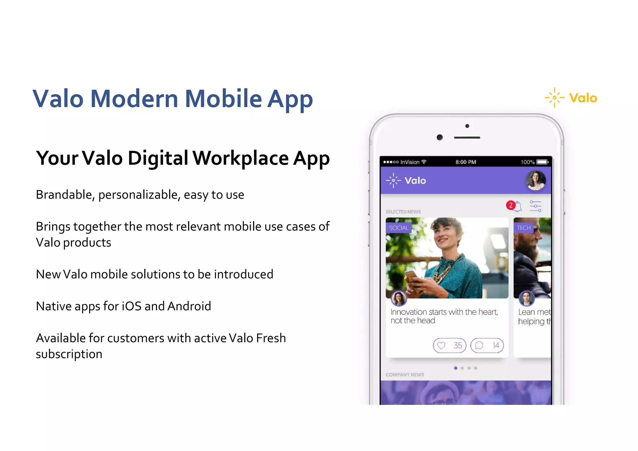 Valo & LoQutus: modern intranet to boost Employee Productivity | PPT