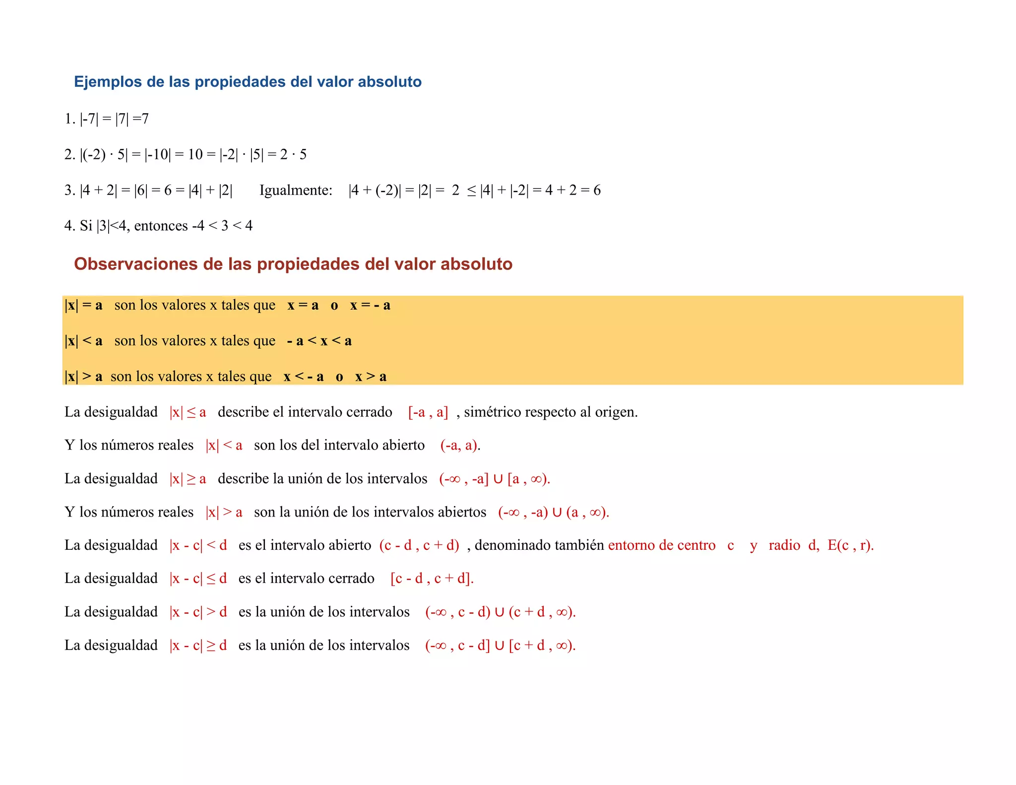 Valor absoluto de un numero real | PPT