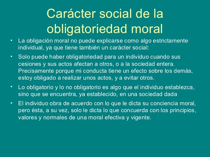 Caracter Social De La Moral